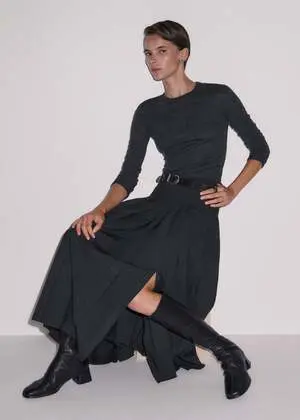 ME+EM Pleated Maxi Skirt