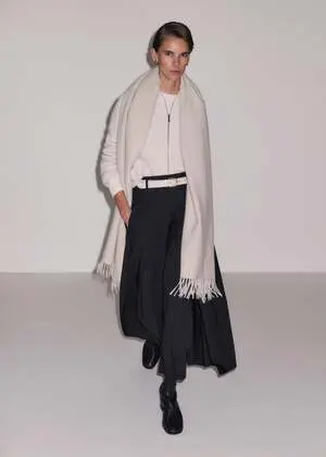 ME+EM Pleated Maxi Skirt - Charcoal