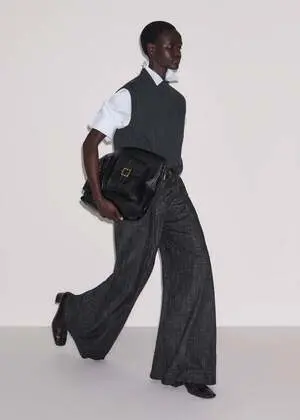 ME+EM High Fronted Block Heel Chocolate-black