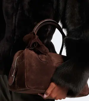 Magda Butrym Peplum Shearling Jacket