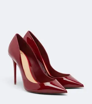 CHRISTIAN LOUBOUTIN La Pigalle Patent Leather Pumps - Red
