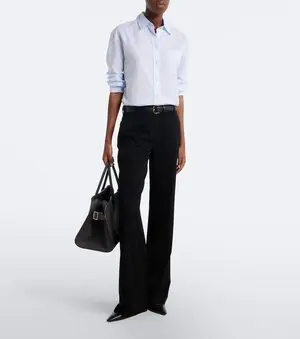 THE ROW E/w Margaux Large Leather Tote Bag