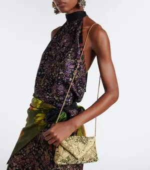 Dries Van Noten Small Floral Jacquard Clutch