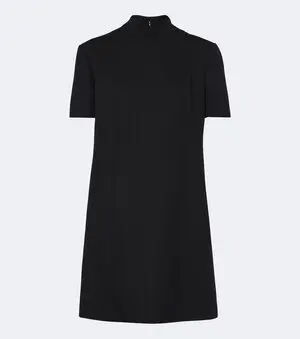 Gucci Wool Mockneck Minidress - Black
