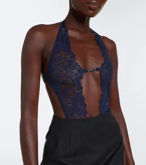 Gucci Lace Cutout Bodysuit