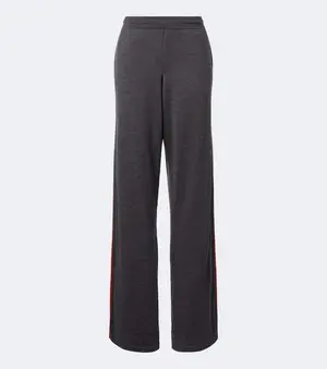 Gucci Wool-blend Wide-leg Pants - Grey