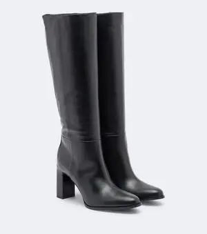 JIMMY CHOO Bibi Leather Knee-high Boots - Black