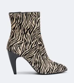 Isabel Marant Étoile Jany Printed Calf Hair Ankle Boots
