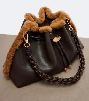 JIMMY CHOO Cinch Medium Leather Shoulder Bag