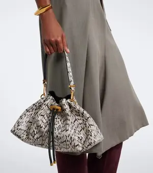 JIMMY CHOO Cinch Medium Leather Shoulder Bag