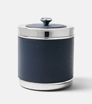 GIOBAGNARA Ocean Small Steel And Leather Ice Bucket