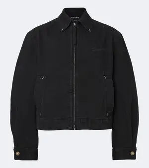 Jacquemus Canevas De-nîmes Denim Jacket - Black