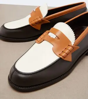 CHRISTIAN LOUBOUTIN Plato Leather Penny Loafers