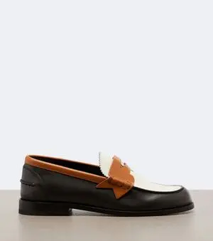 CHRISTIAN LOUBOUTIN Plato Leather Penny Loafers