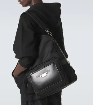 Balenciaga Leather-trimmed Backpack