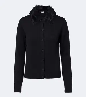 Loewe Double L Wool Cardigan