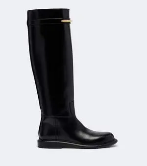 Givenchy Pinch Embellished Leather Knee-high Boots