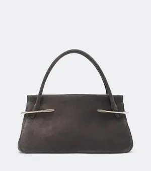 Givenchy Pinch Medium Suede Top-handle Bag - Grey