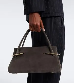 Givenchy Pinch Medium Suede Top-handle Bag