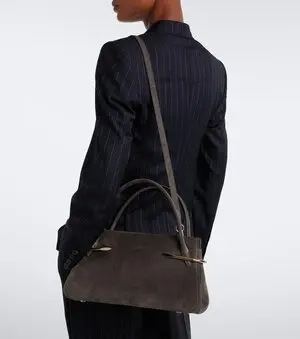 Givenchy Pinch Medium Suede Top-handle Bag