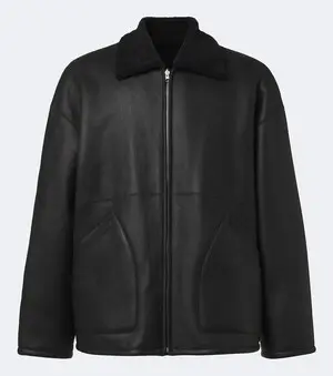 Auralee Reversible Shearling Jacket - Black