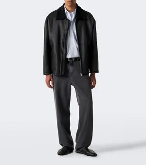 Auralee Reversible Shearling Jacket - Black