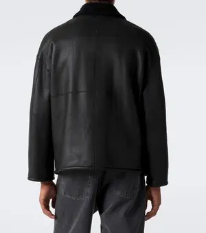 Auralee Reversible Shearling Jacket - Black