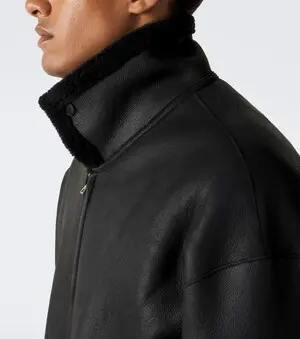 Auralee Reversible Shearling Jacket - Black