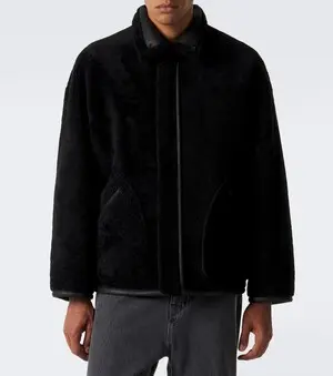 Auralee Reversible Shearling Jacket - Black