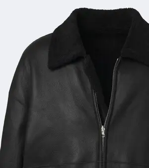 Auralee Reversible Shearling Jacket - Black