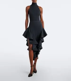 Alaïa Ribbed-knit Wool-blend Turtleneck Top