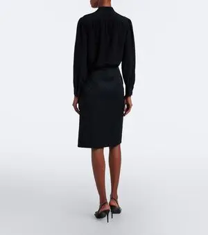 Gucci Gg Jacquard Pencil Skirt