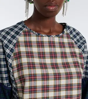 Dries Van Noten Checked Cotton Flannel Top