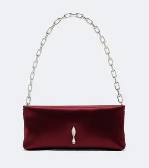 CHRISTIAN LOUBOUTIN Maykimay Small Embellished Clutch - Silver