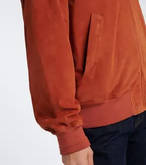 TOD'S Suede Bomber Jacket