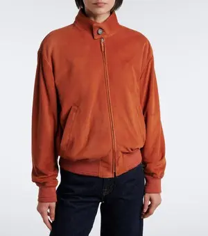 TOD'S Suede Bomber Jacket