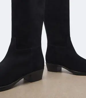 JIMMY CHOO Mave Suede Knee-high Boots