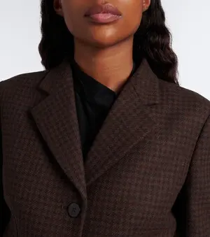 Gucci Houndstooth Wool-blend Blazer