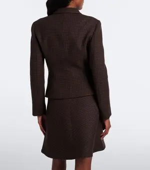Gucci Houndstooth Wool-blend Blazer