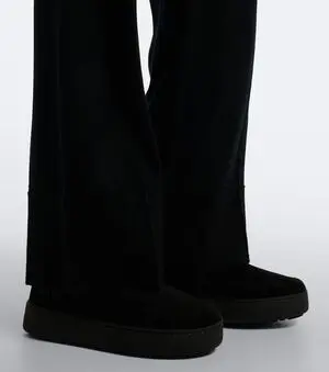 Moon Boot Ltrack Tina Suede Ankle Boots - Black