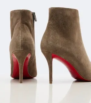 CHRISTIAN LOUBOUTIN Miss Z Suede Ankle Boots