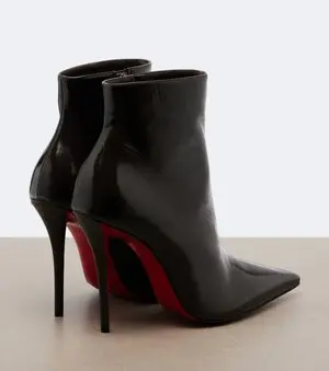 CHRISTIAN LOUBOUTIN Miss Z Patent Leather Ankle Boots