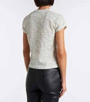 Gucci Lace Printed Cotton T-shirt