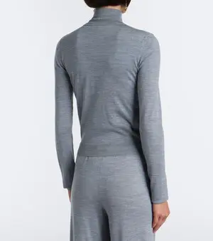 Gucci Wool And Silk Zip-up Sweater