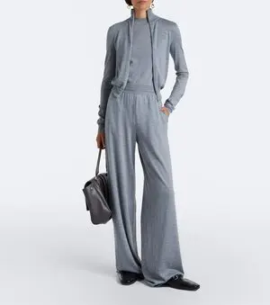 Gucci Wool And Silk Zip-up Sweater