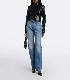 Gucci Leather Top