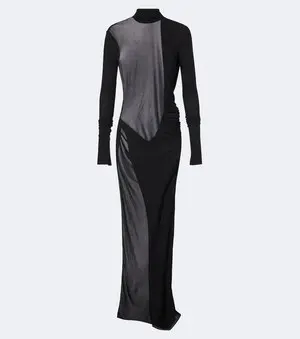 Gucci Open-back Crêpe Jersey Maxi Dress