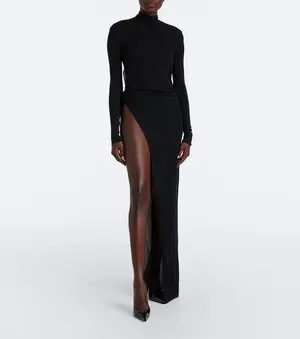 Gucci Open-back Crêpe Jersey Maxi Dress
