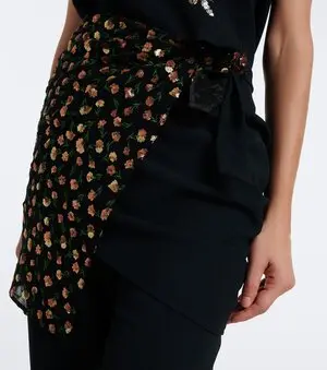 Dries Van Noten Embellished Halterneck Top