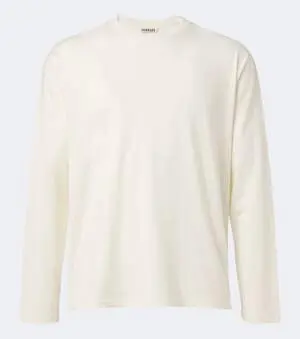 Auralee Cotton And Cashmere Jersey T-shirt - White